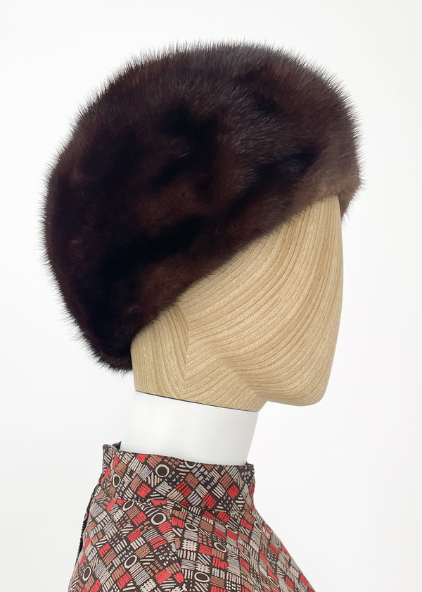 Vintage Mink Fur Hat