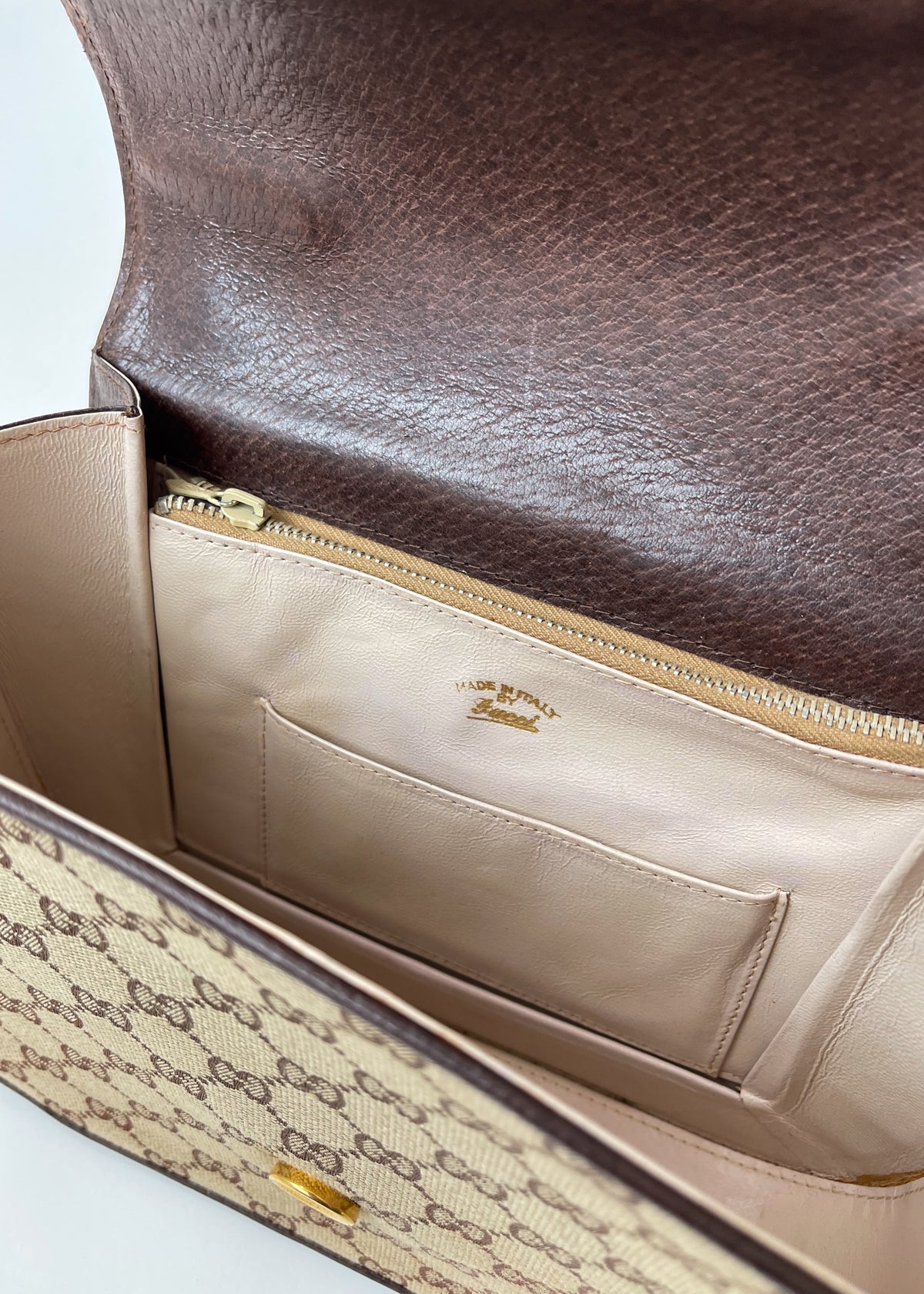 Vintage 1970s Gucci Logo Purse - Raleigh Vintage