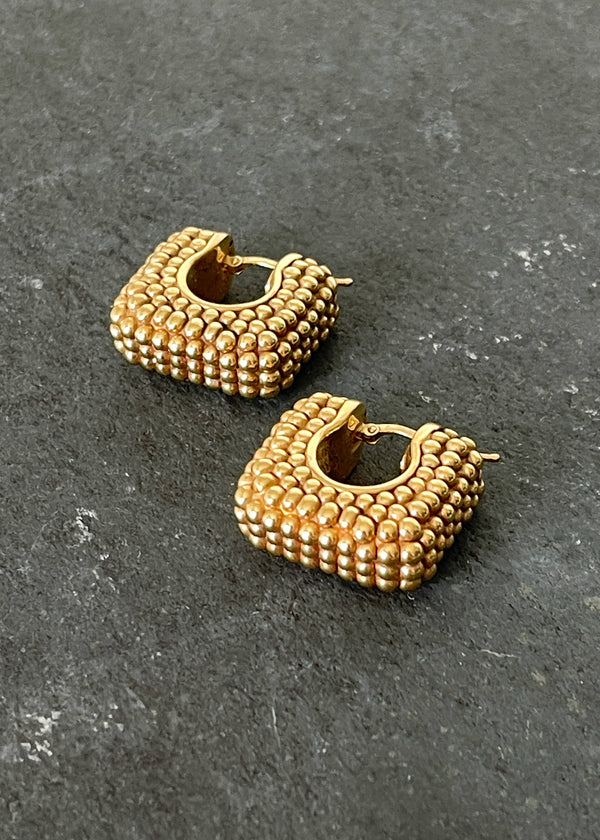 Italian 14K Gold Hoop Earrings - Raleigh Vintage
