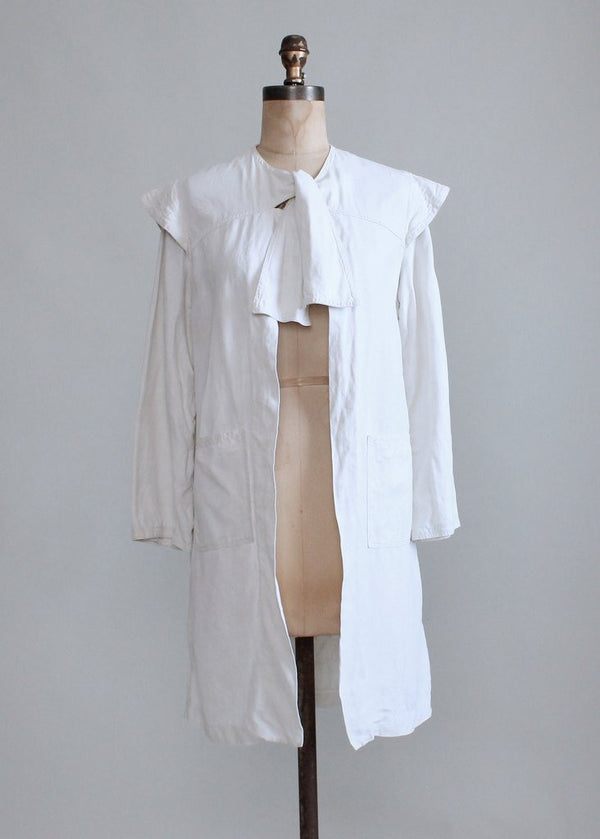 Vintage 1920s Linen Summer Duster Jacket - Raleigh Vintage