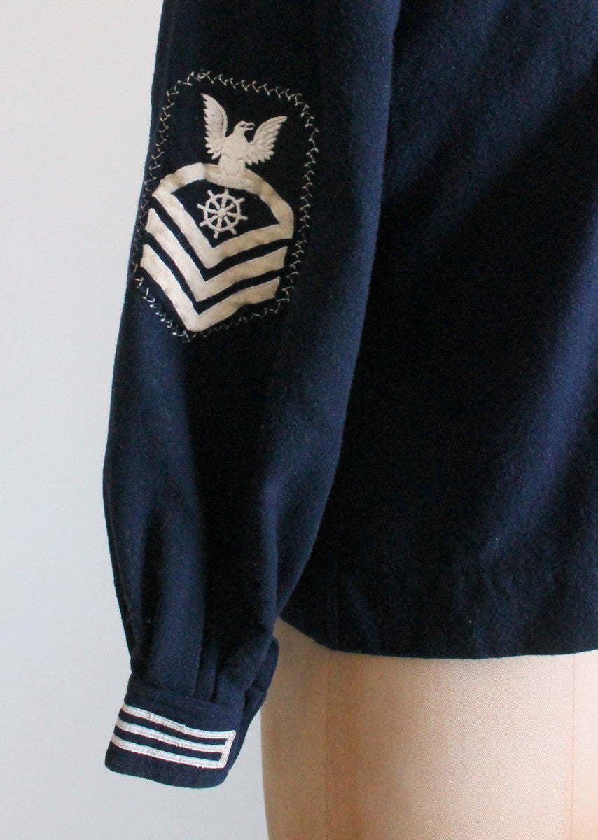 Vintage 1920s Saratoga Wool Sailor Middy Shirt - Raleigh Vintage