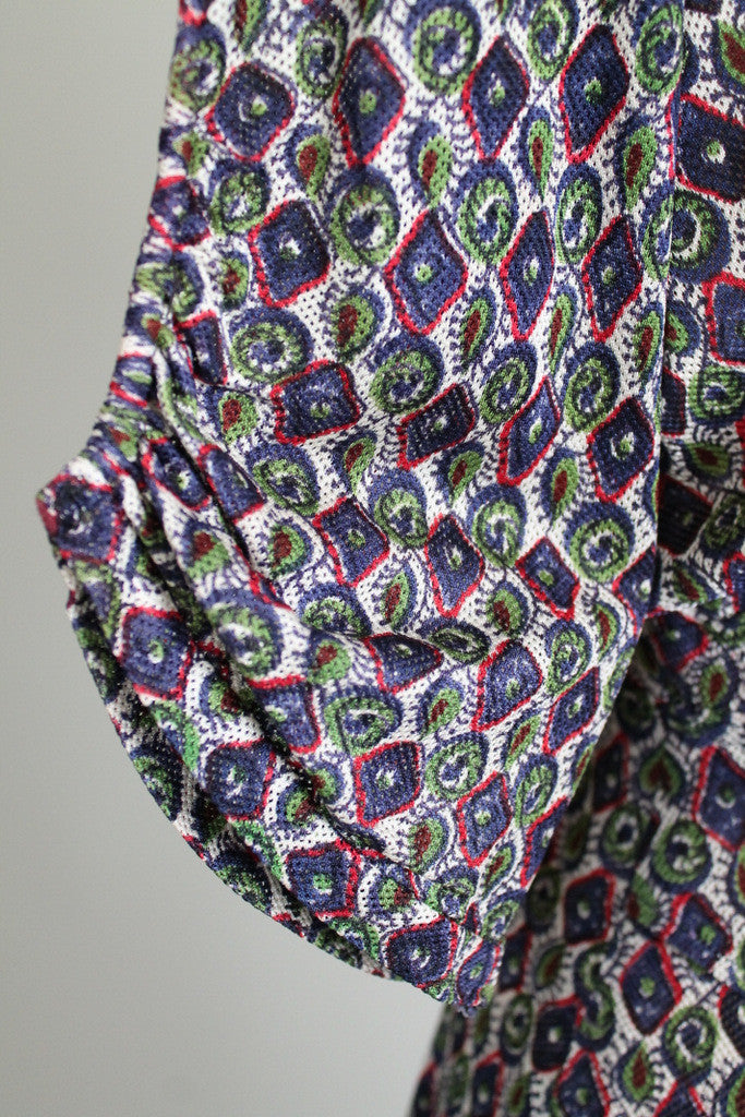 Vintage 1930s Primary Colors Day Dress - Raleigh Vintage