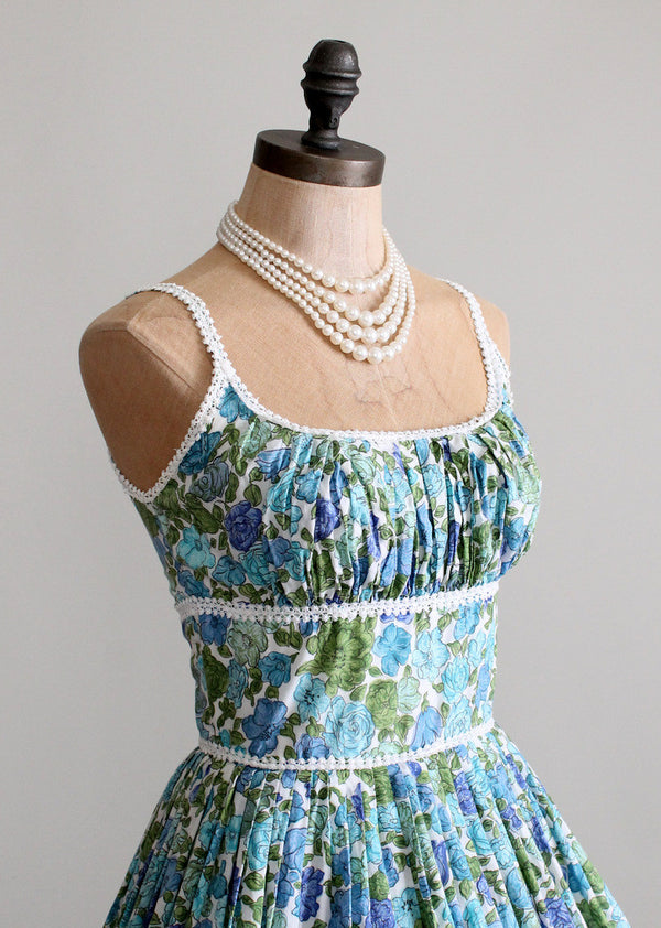 Vintage 1960s Miami Bound Floral Sundress - Raleigh Vintage