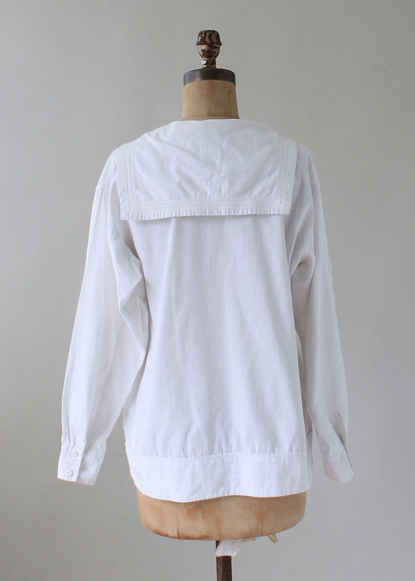 Vintage 1920s Jack Tar Togs Middy Blouse - Raleigh Vintage