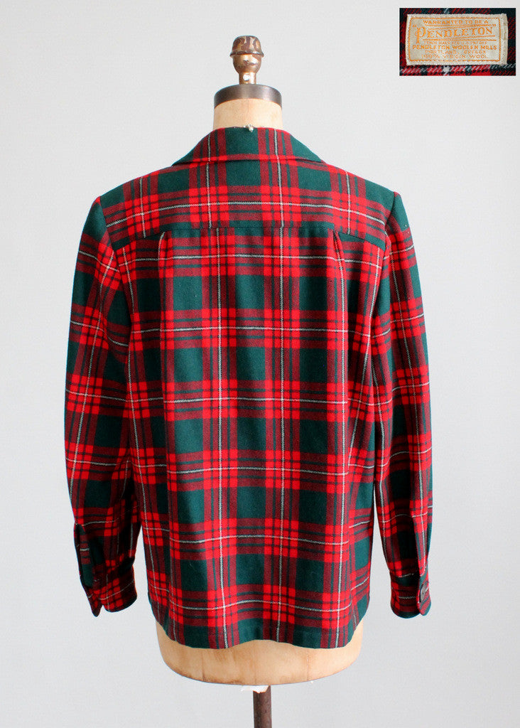 Vintage 1940s Pendleton Plaid 49er Jacket - Raleigh Vintage