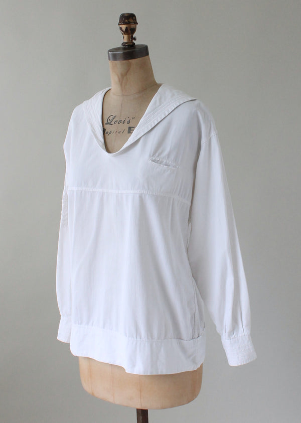 Vintage 1920s Jack Tar Togs Middy Blouse - Raleigh Vintage