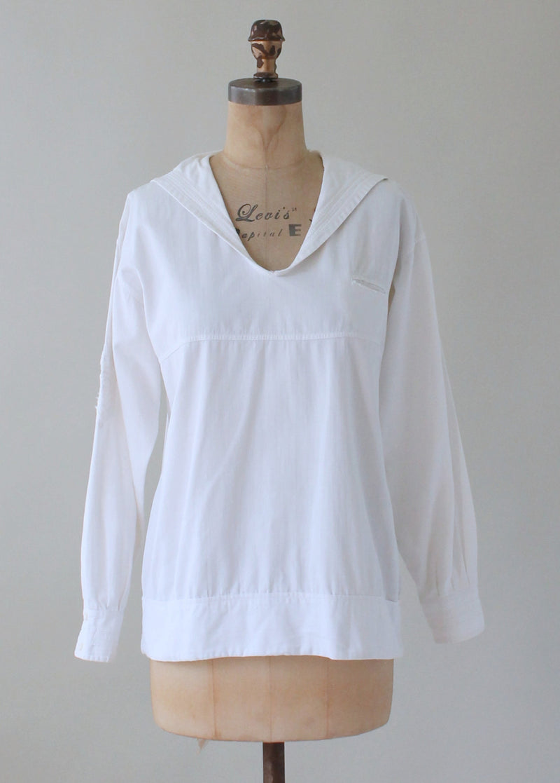 Vintage 1920s Jack Tar Togs Middy Blouse - Raleigh Vintage